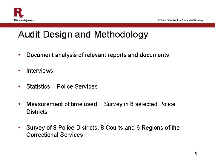 Performance Audit of the Management of ICT in