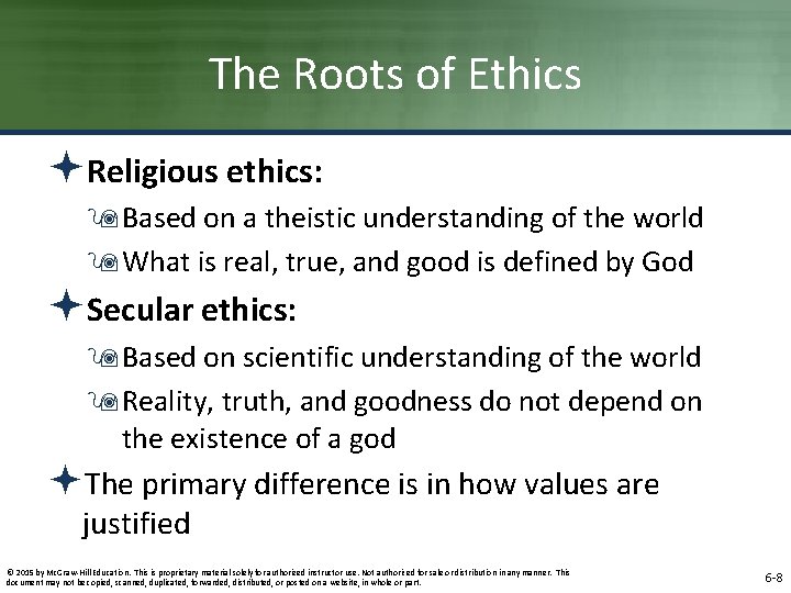 Leadership Ethics Chapter 6 2015 by Mc GrawHill