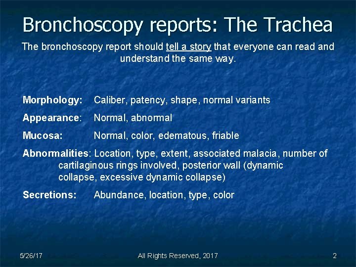 5 A Abnormalities of The Trachea BRONCHATLAS Prepared