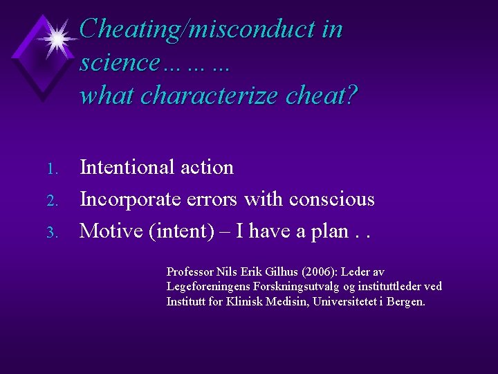 Cheatingmisconduct in science what characterize cheat 1 2