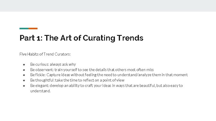 Non Obvious How to think Different Curate Ideas