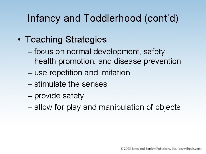 Chapter 5 Developmental Stages of the Learner Developmental