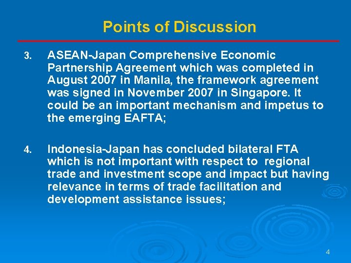 RECENT FTAs IN EAST ASIA Presented by Dr