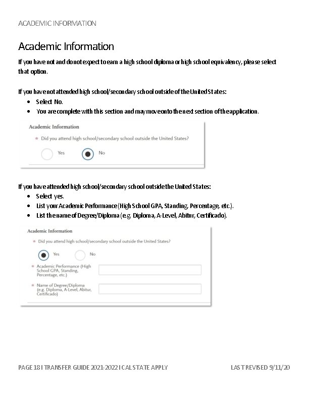 Transfer Application Guide 2021 2022 INTRODUCTION AND PREPARING