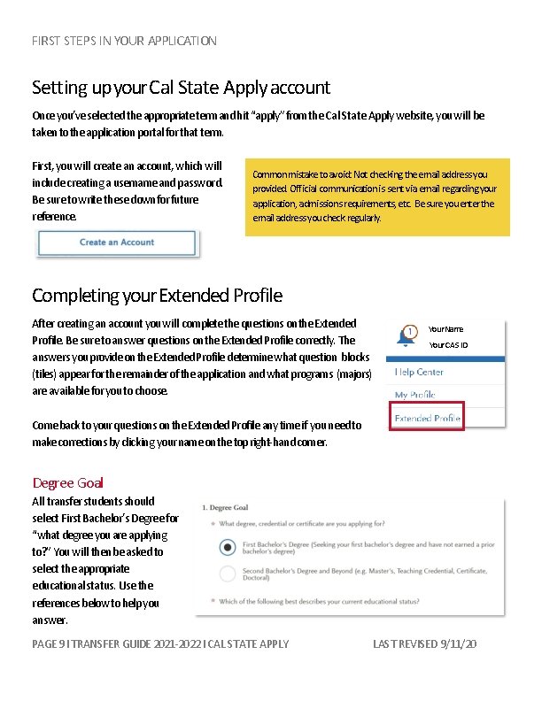 Transfer Application Guide 2021 2022 INTRODUCTION AND PREPARING