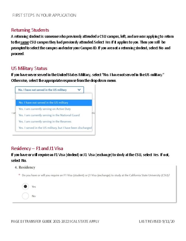 Transfer Application Guide 2021 2022 INTRODUCTION AND PREPARING