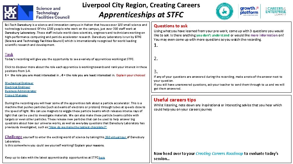 Liverpool City Region Creating Careers Apprenticeships At Stfc