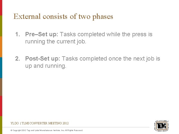 Set Up and Waste Reduction Presented by Brian