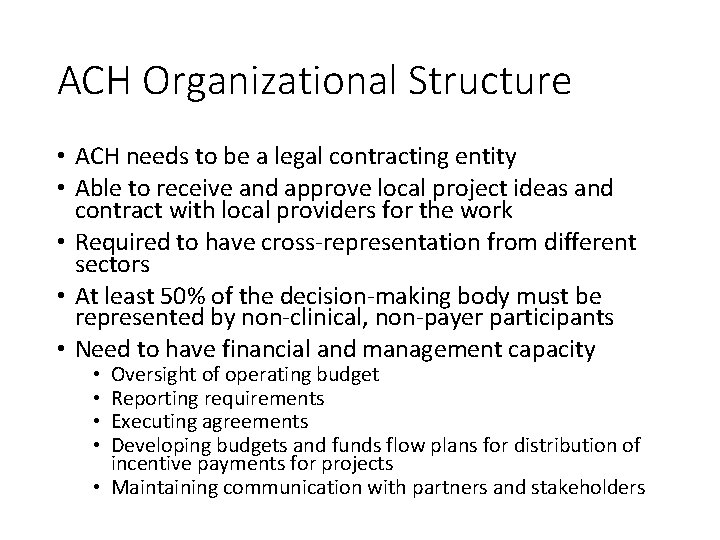 Washington State Hospital Association Accountable Communities of Health