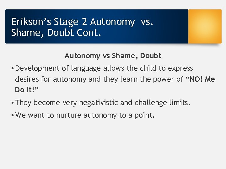 Module Three Lecture part 2 Cognitive and Psychosocial