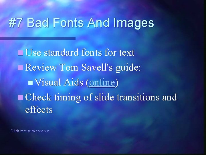 Ten Sins Of Power Point Presentations By Donald