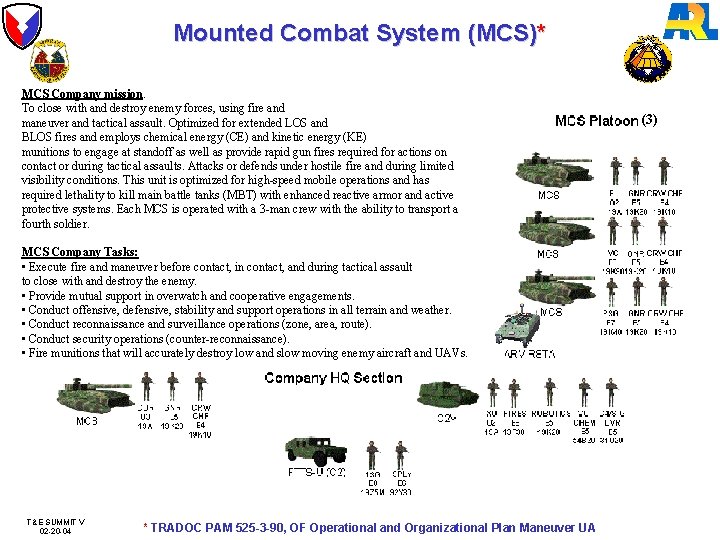 MISSIONS AND MEANS FRAMEWORK MMF Demo Status Richard