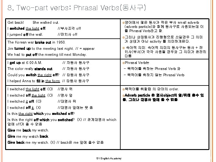 Understanding and Using English Grammar Ch 01 Verbs