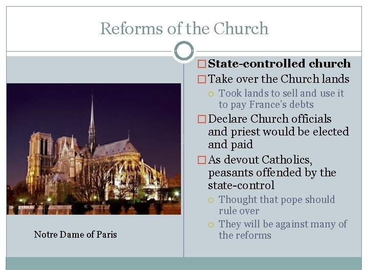 Revolution Brings Reform and Terror The Assembly Reforms