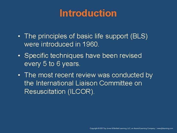 Chapter 13 BLS Resuscitation National EMS Education Standard