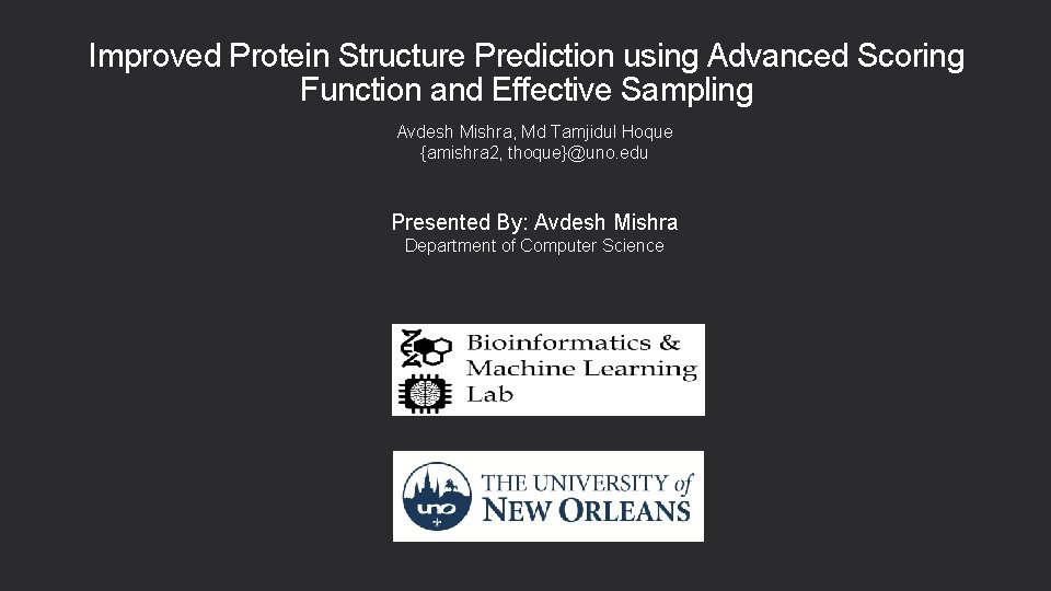Improved Protein Structure Prediction using Advanced Scoring Function