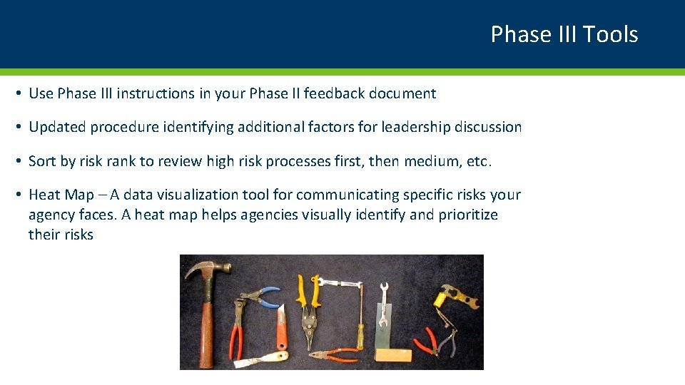 Risk Assessment Phase III Training Amy Jorgenson Director