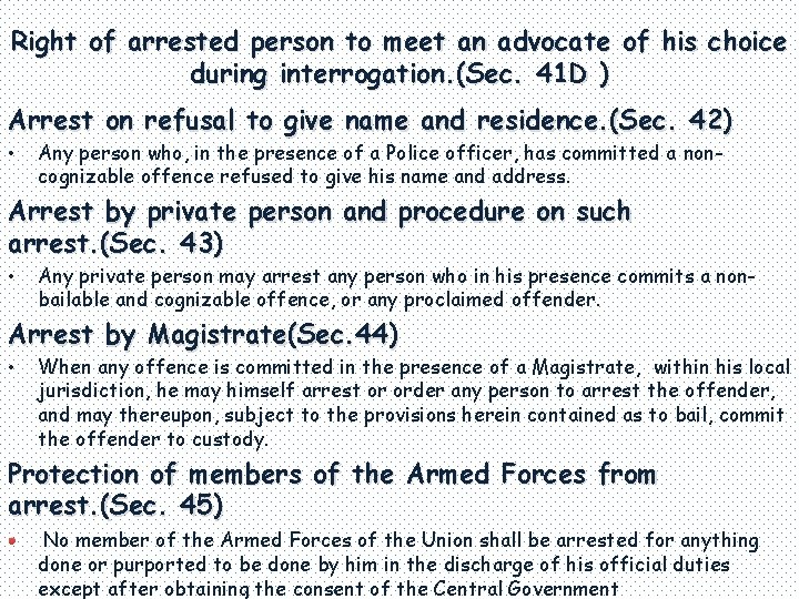 Law of Arrest By Waseem I Khan Assistant