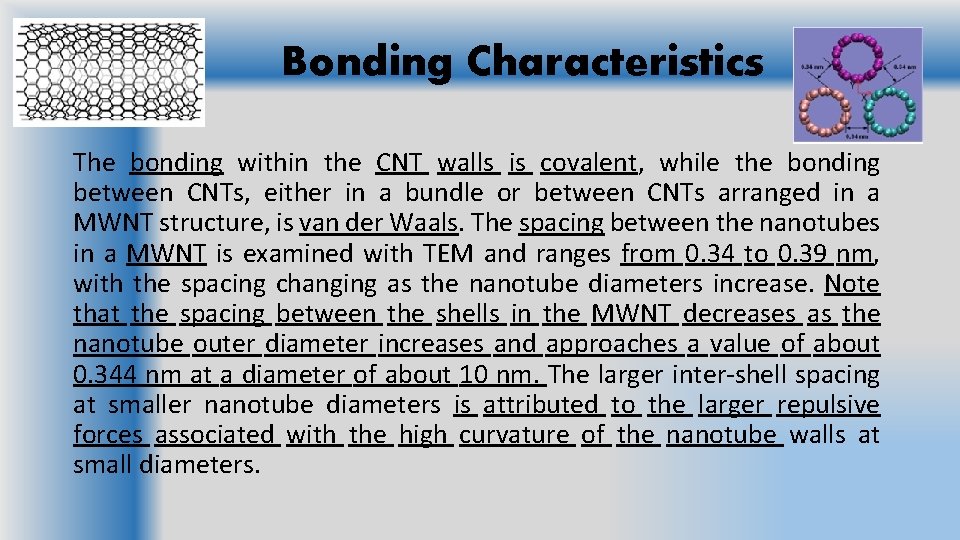 The Basic Properties of CNTs and Synthesis By