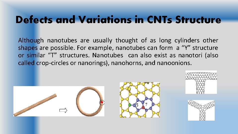 The Basic Properties of CNTs and Synthesis By