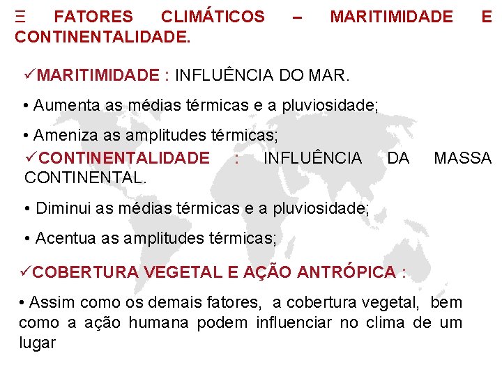 CLIMATOLOGIA GEOGRAFIA DO BRASIL PROF sella 1 TEMPO