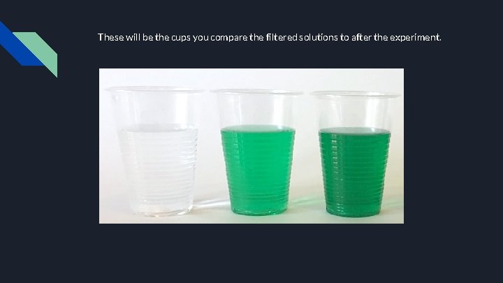 Which Filtration Material Leads to the Best Drinking