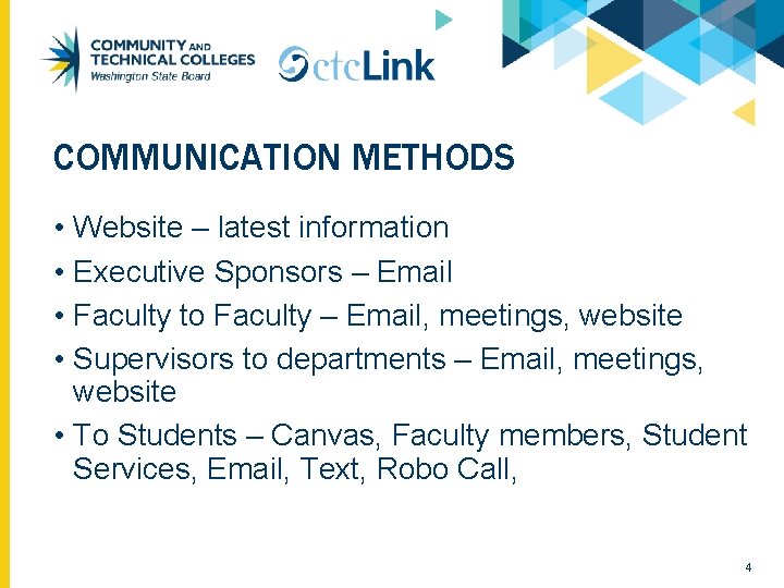 CTCLINK PLANNING GUIDE 90 DAY POST GOLIVE FOR