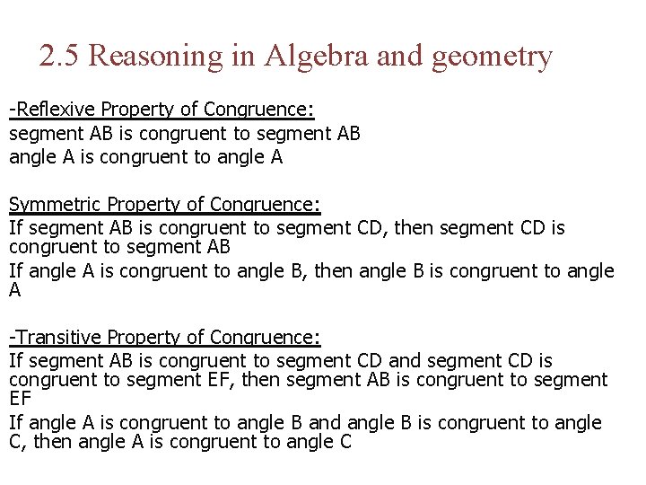 2 5 Reasoning in Algebra and geometry Addition