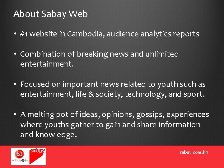 Sabay Media Information Version 2014 sabay com kh