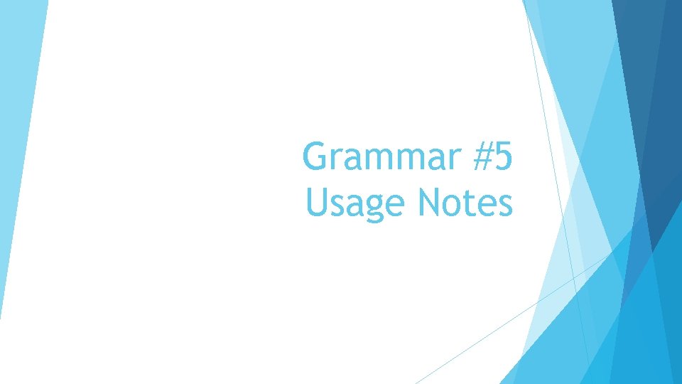 Grammar 5 Usage Notes Personal vs personnel Personal