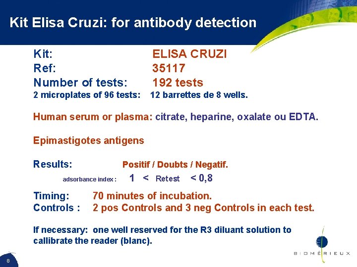 Chagas Tests Development and Standardization Glucia ParanhosBaccal Emerging