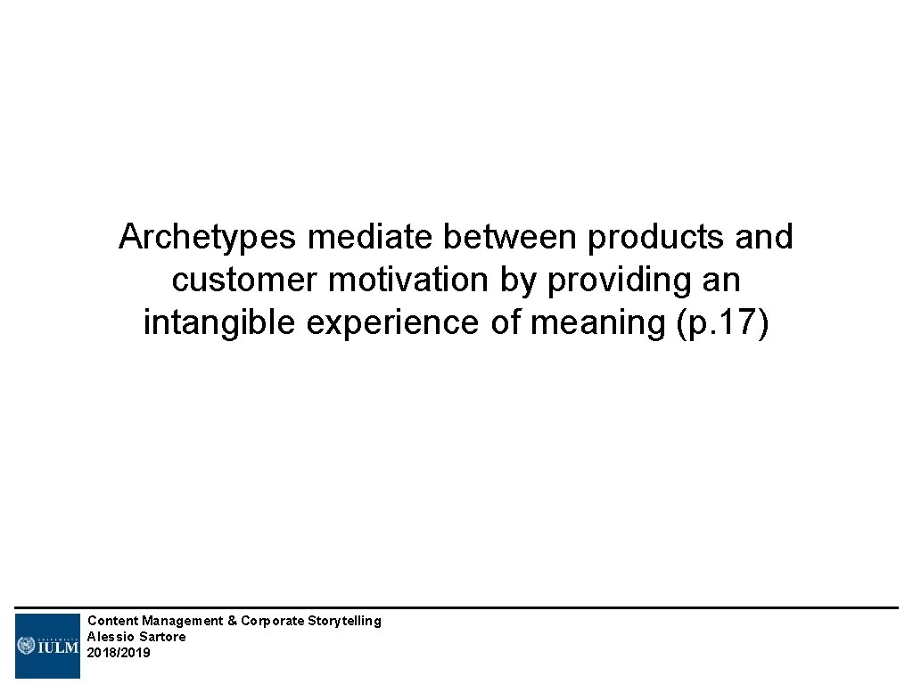 Storytelling the Archetypes Lessons 7 Content Management Corporate