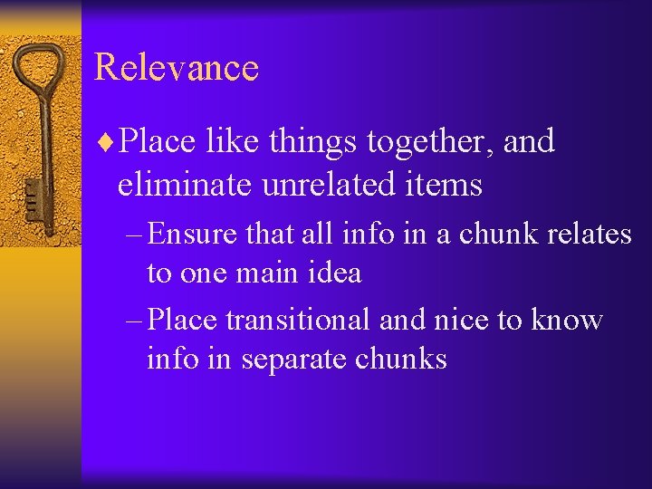 Information Analysis Organization and Presentation Principles of Business