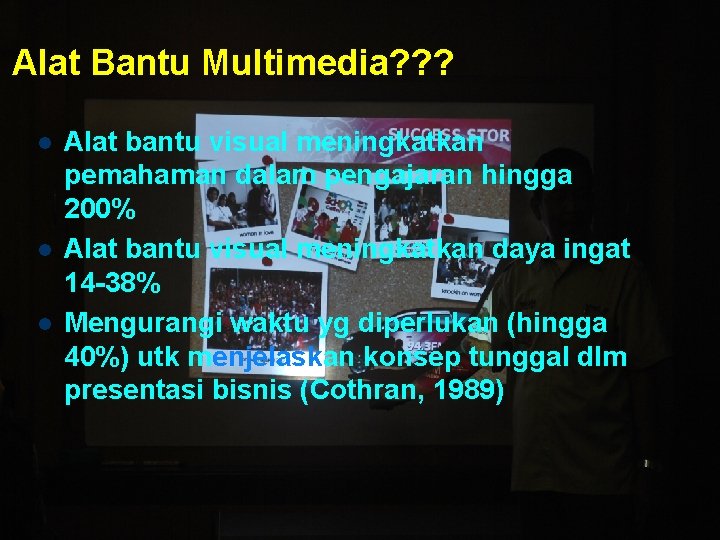 ALAT BANTU AUDIO VISUAL PERANGKAT MULTIMEDIA UNTUK PRESENTASI