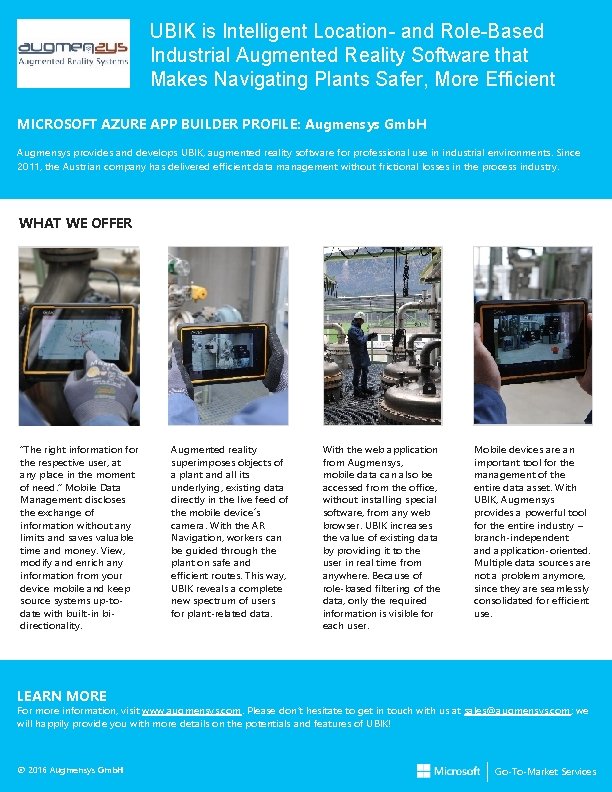 Partner Logo UBIK is Intelligent Location and RoleBased