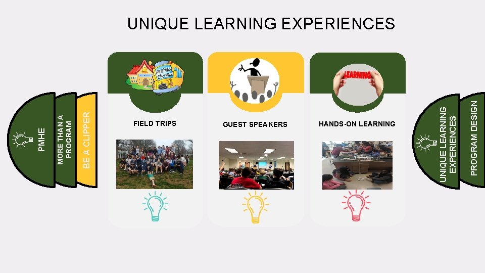 PMHE DESIGN BE A CLIPPER UNIQUE LEARNING EXPERIENCES