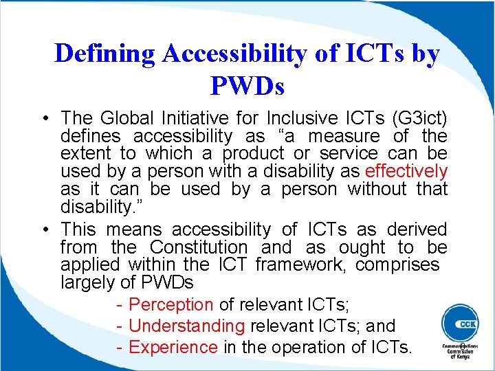 Towards Innovation for Disability Friendly ICT Sector in