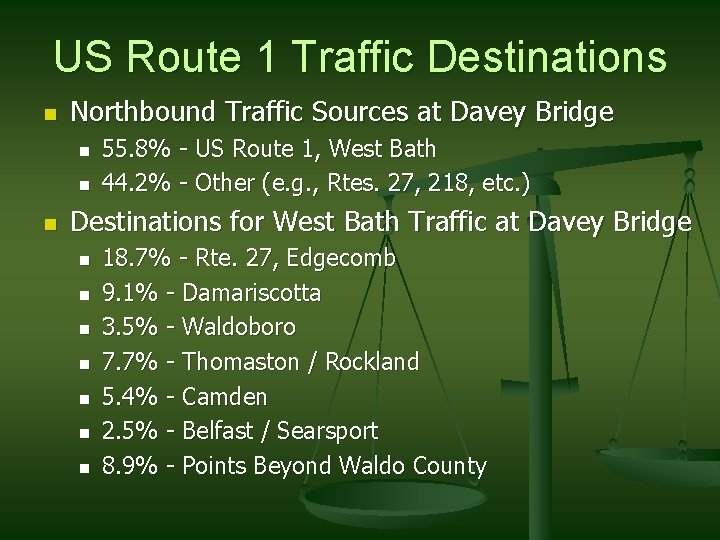 Establishing a Joint Vision Goals for US Route