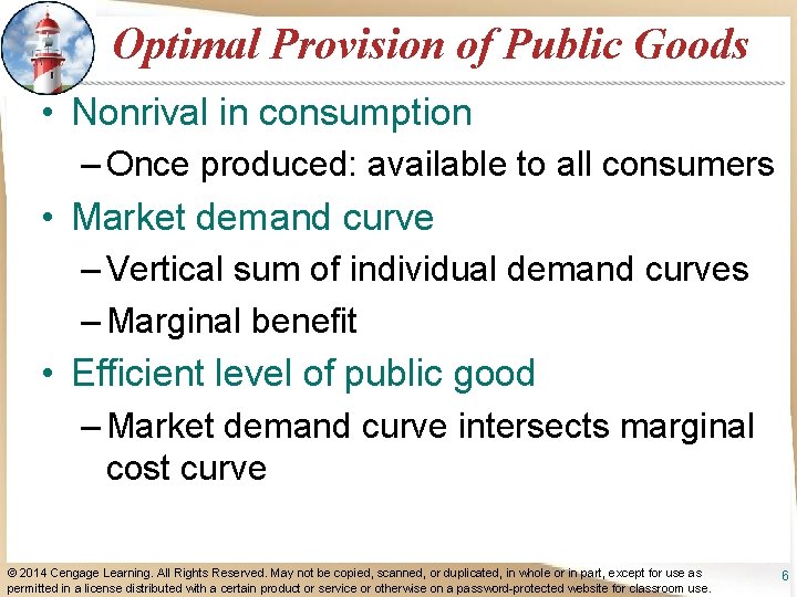 Public Goods and Public Choice Power Point Slides