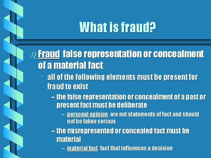 Chapter 12 Void and Voidable Agreements What makes