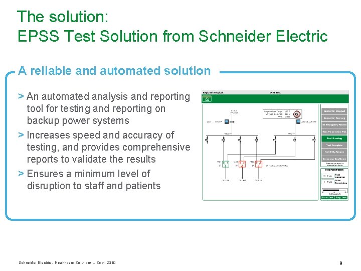Increase patient safety by improving backup power system