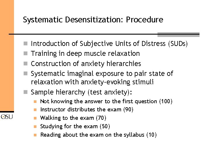 Anxiety Disorders Treatment Chapter 4 Treatment Biological Approaches
