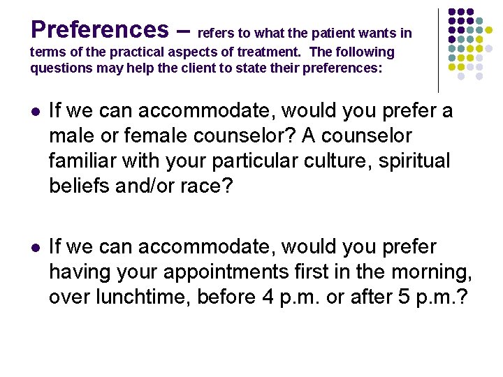 PSY 6670 Lecture 1 2 Developing Treatment Goals