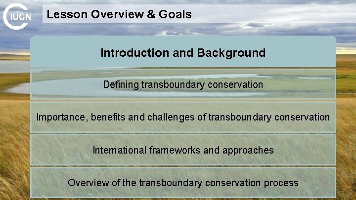 Transboundary Conservation Areas Lesson 1 Introduction and Background