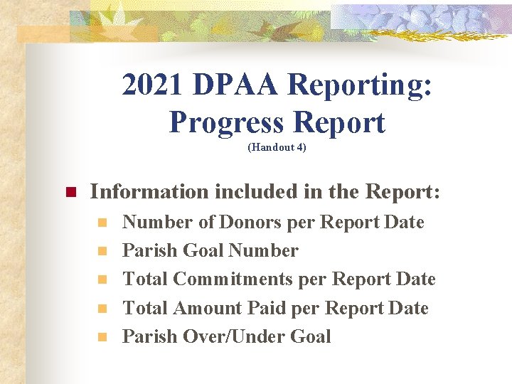 2021 DPAA Secretaries Meeting Diocese of Covington Office