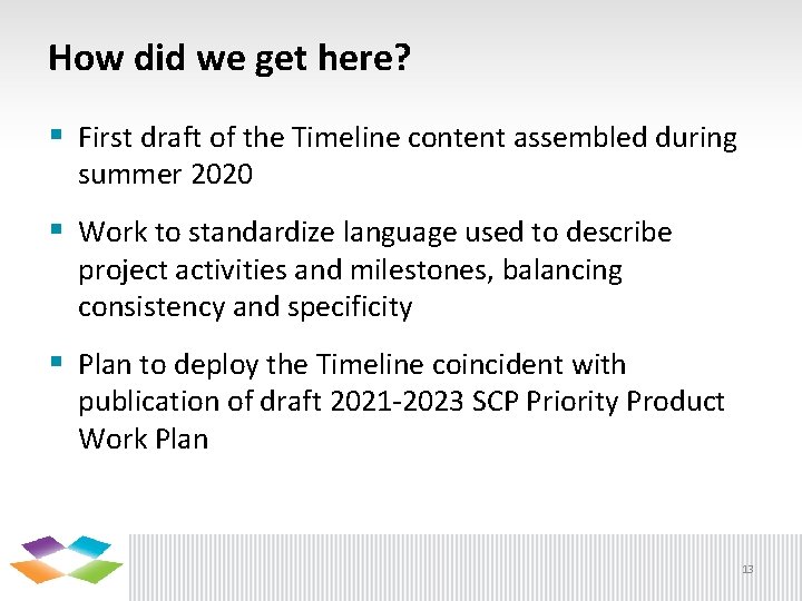Topic 1 The SCP Timeline Green Ribbon Science