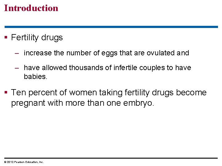 Chapter 27 Reproduction and Embryonic Development Power Point