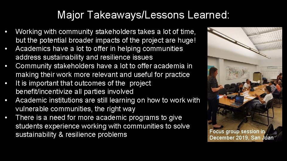 UB as a partner in Community Resilience Examples