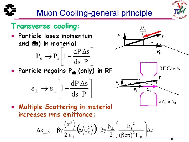 Ionization Cooling for a Collider David Neuffer Fermilab