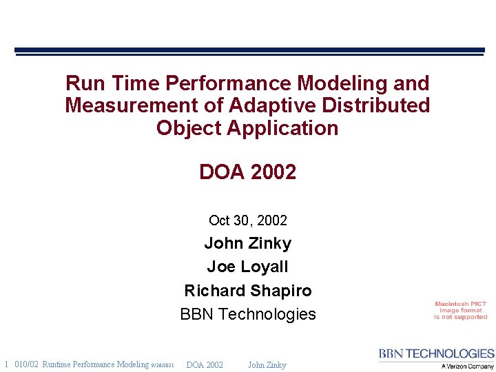 Run Time Performance Modeling and Measurement of Adaptive